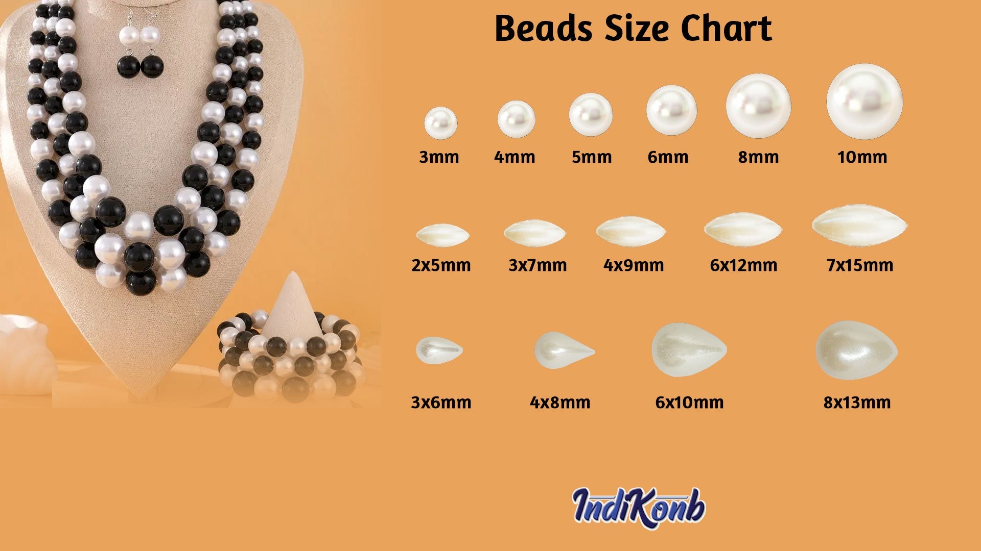 Choosing the Right Bead Sizes for Jewelry and Craft Projects – INDIKONB